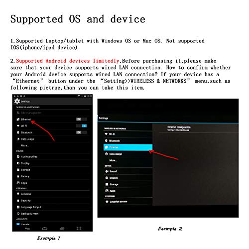 USB to RJ45 LAN Ethernet Adapter 100Mbps USB to RJ45 LAN Converter 10M 100M with Asix AX88772B AX88772 Chip (Micro USB to RJ45)