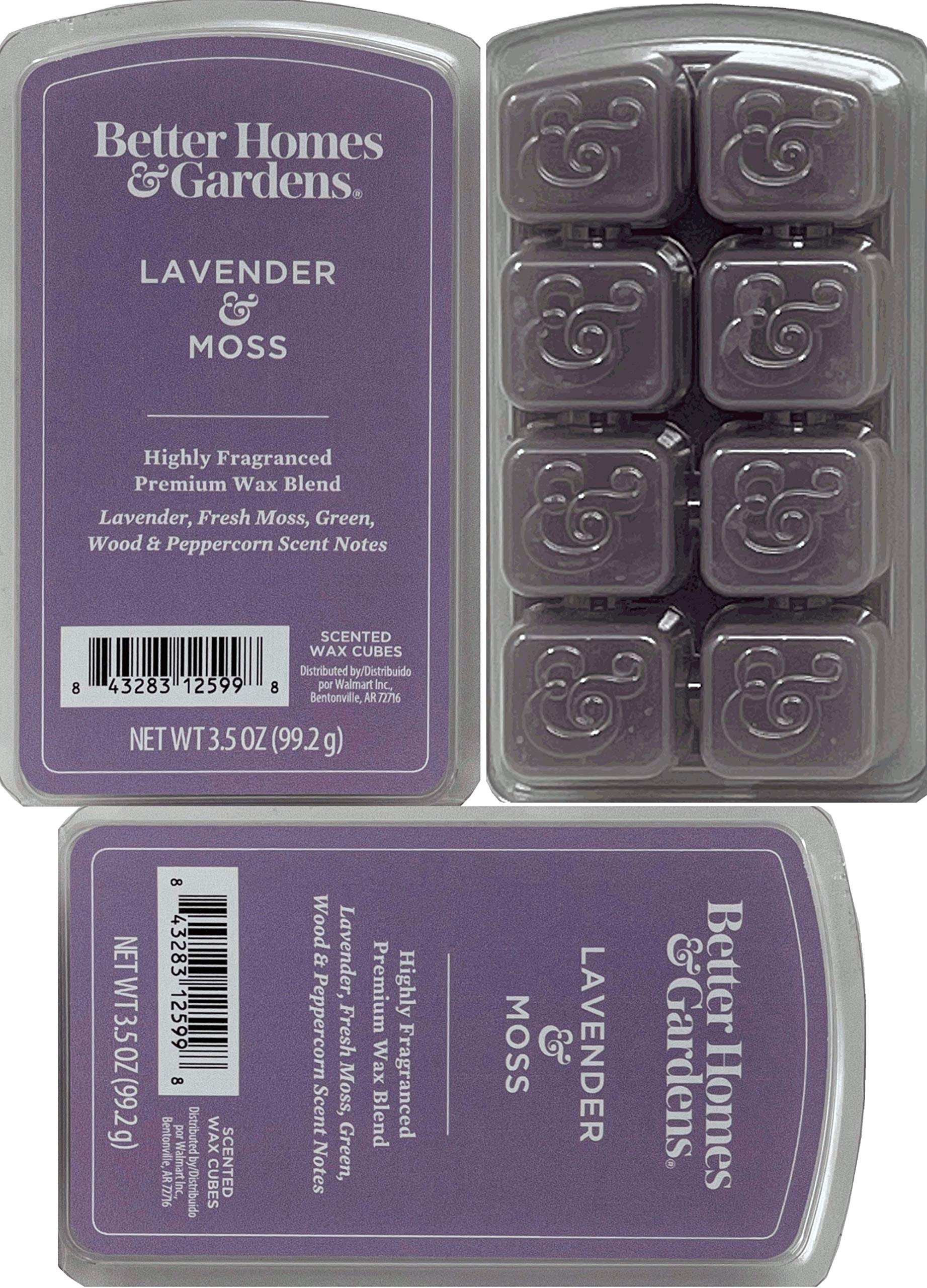 Better Homes & Gardens. Better Homes and Gardens - Lavender and Moss 3.5oz Scented Wax Cubes 3-Pack