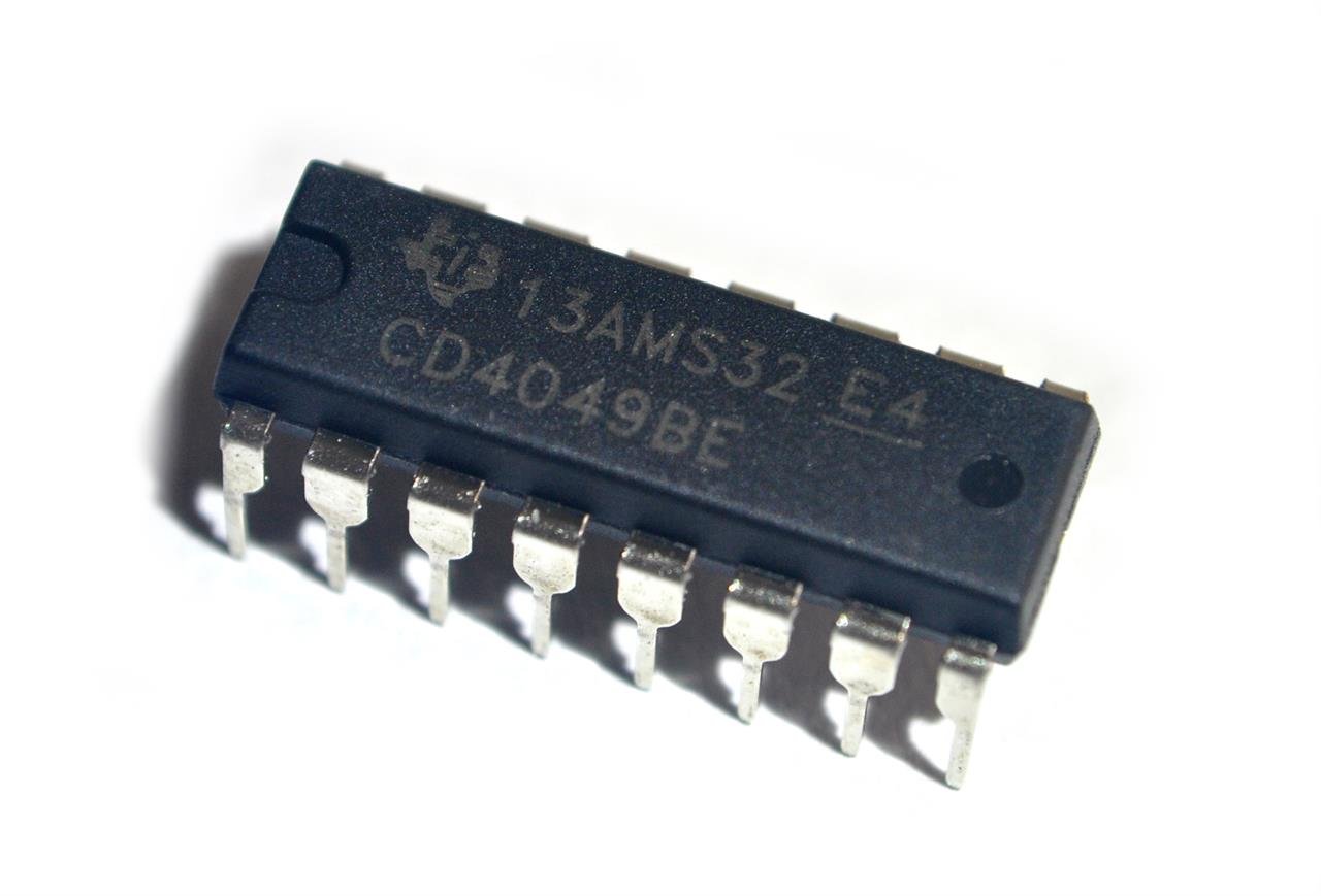 Major Brands CD4049 ICS and Semiconductors, Hex Inverting Buffer/Converter, DIP-16 (Pack of 10)