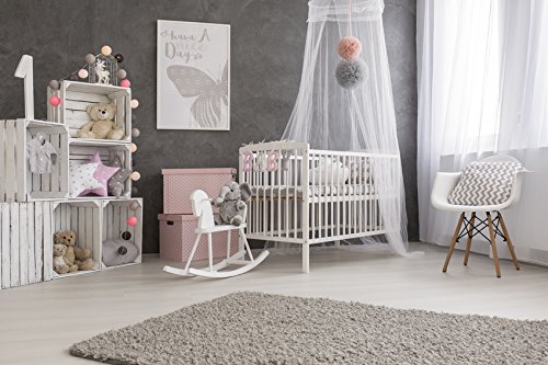 Fitted Crib Sheet Set. Luxe Baby Crib Sheets Girl and Boy. Grey Design Crib Sheets in Ultra Soft Cotton, Crib Sheets Set Fits All Crib Mattresses