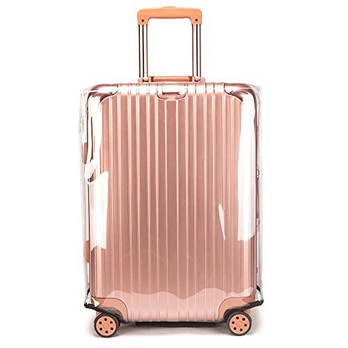 BlueCosto 28" Universal Clear PVC Luggage Cover Protector Suitcase Covers - H: 25"-28"; L: 18"-20"; W: 10.5"-12"