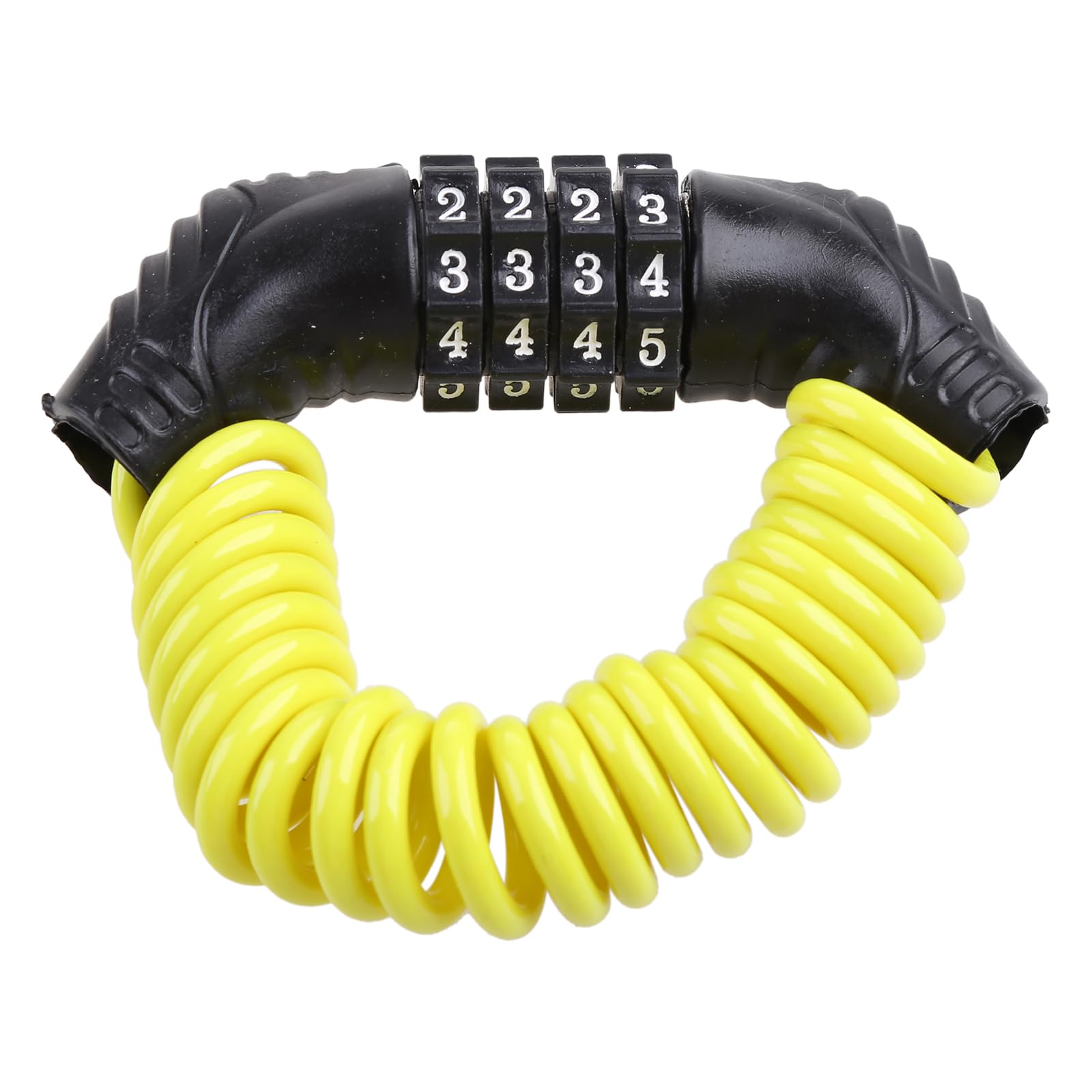 4-Digit Lock Combination Lock with Cable for Motorbike Scooter Street Bike Secures Helmet Lock