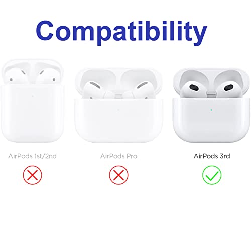 Art-Strap Case, Compatible with AirPods 3 - Shockproof TPU Gel Protection Cover Shell with Keychain Carabiner, Replacement for Apple AirPods (Dachshund Dog Colorful)