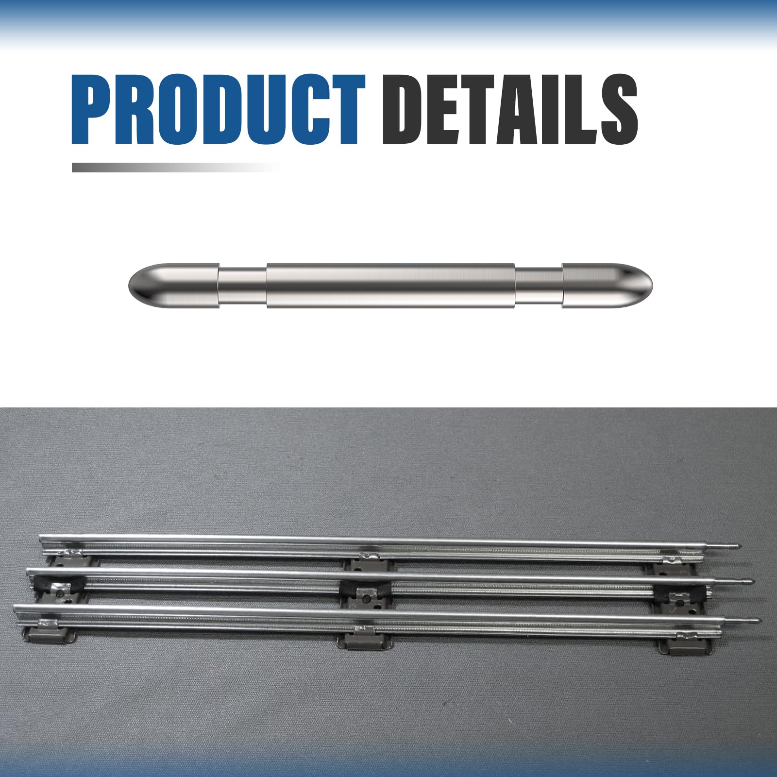 6-65042 Steel Track Pins for Lionel O-27 Scale, Train Track Connector Pins Train Lock on 3 Rail Tubular, 0.1'' Diameter and 1'' Height, Pack of 12
