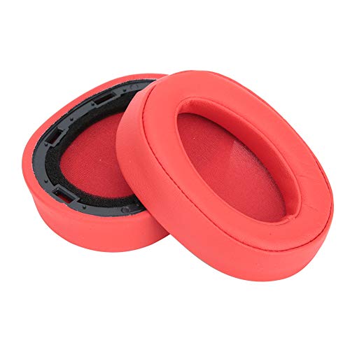 Red Earphone Cover Replacement Ear Pads Cover Headset Cushion for Sony MDR 100ABN WH H900N Headphone Red