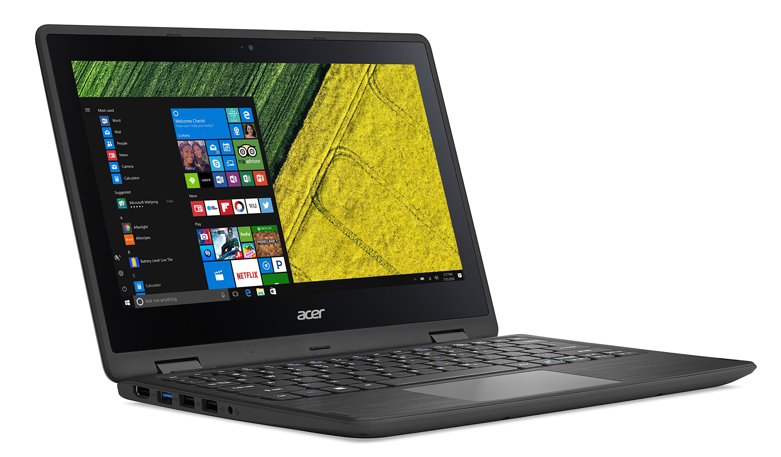 Acer SP111-31N-C4UG Spin 1, 11.6" Full HD Touch, 2 in 1 Laptop, Celeron N3350, 4GB DDR3L, 32GB Storage, Office 365, Stylus, Obsidian Black