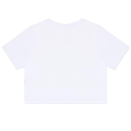 Barbie Crop Top Women | Cropped T Shirts for Women | Womens Summer Tops | White S
