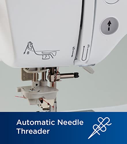 Brother LB5000 Sewing and Embroidery Machine, 80 Built-in Designs, 103 Built-in Stitches, Computerized, 4" x 4" Hoop Area, 3.7" LCD Touchscreen Display, 7 Included Feet