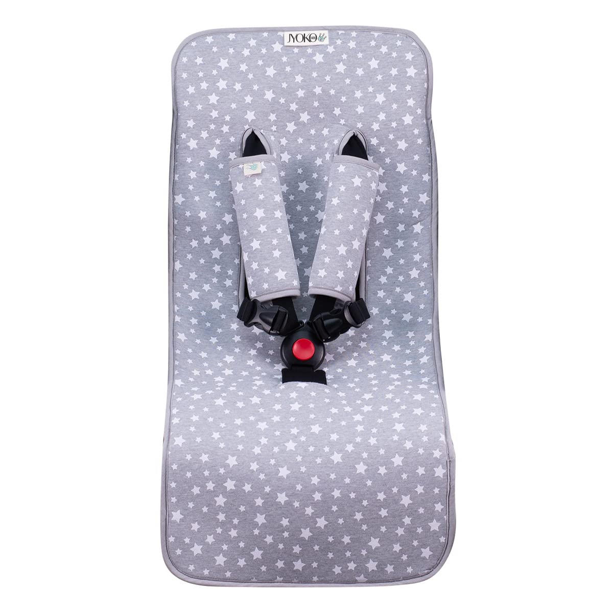 Janabebé Universal Luxury Foam Cover Liner for Stroller (White Star)