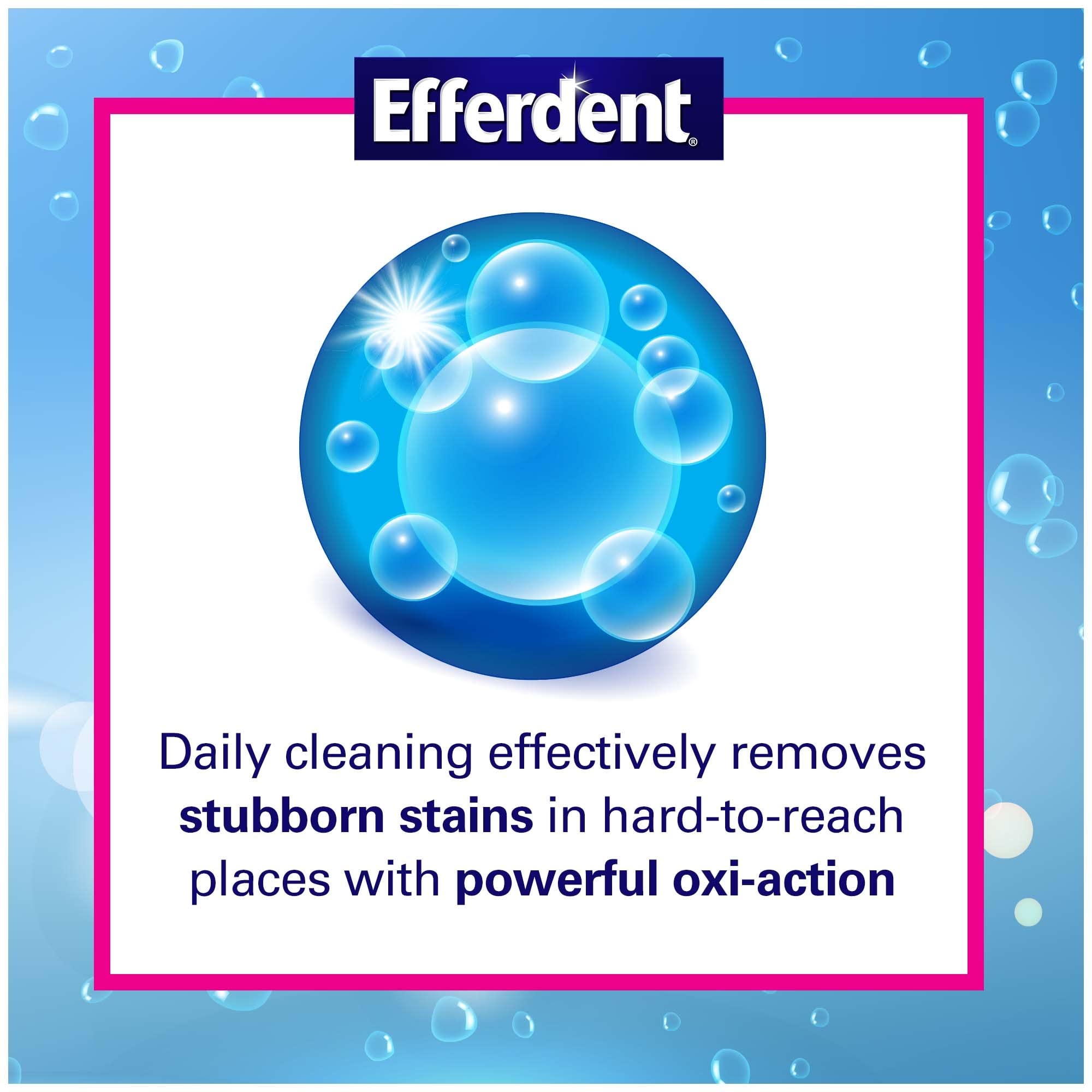 Efferdent Denture Cleanser Tablets, Complete Clean, Tablets, Multicolor, 252 Count