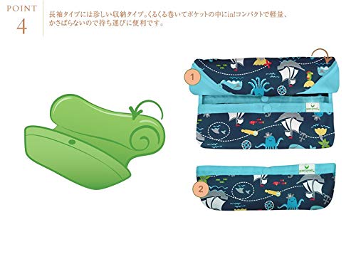 green sprouts Easy-wear Long Sleeve Bib | Waterproof Protection | Flipped Pocket, Soft Material, Easy Clean Smock
