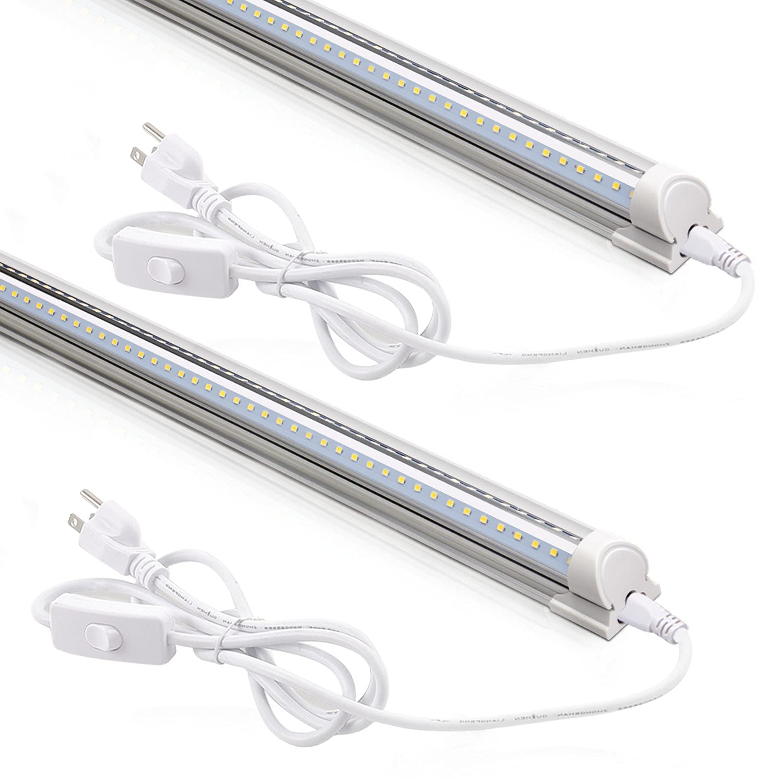 Barrina LED Shop Light T8 5000K 3FT 6-Pack +2FT 2-Pack