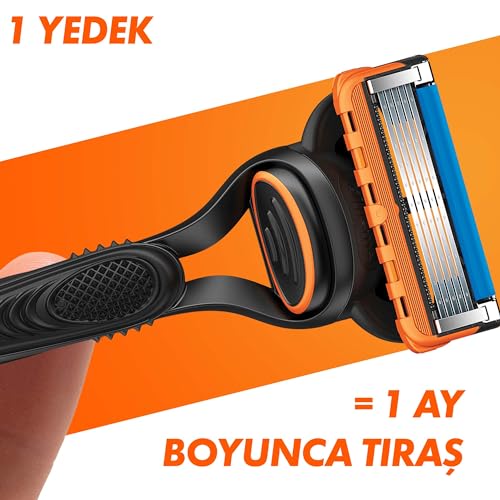 Gillette Fusion5 Razor Blades for Men with 5 Anti-Friction Blades for A Shave You Barely Feel