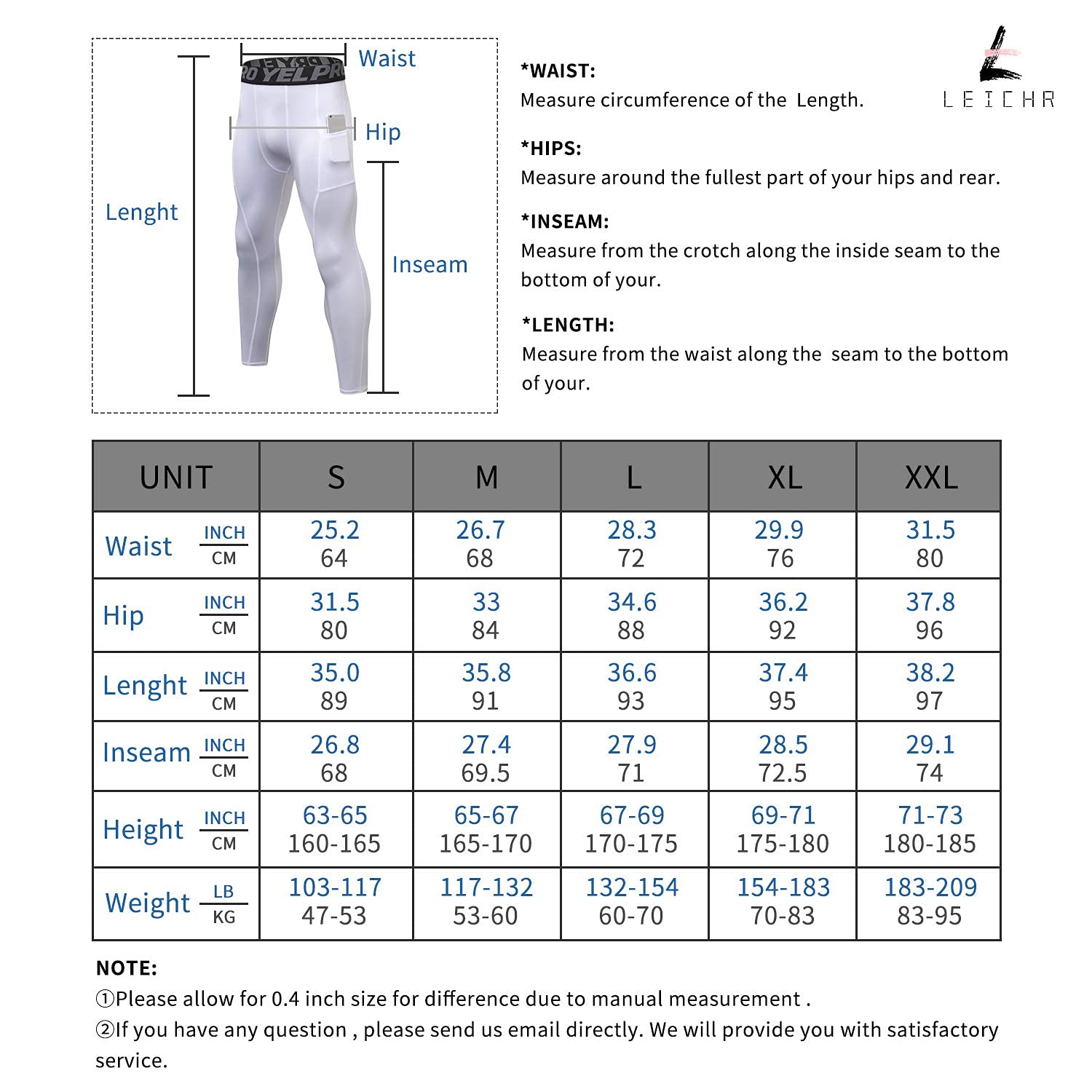ABTIOYLLZ Men's Compression Pants White Athletic Leggings Pockets Sports Baselayer Basketball Cycling Tights Active Running Pants