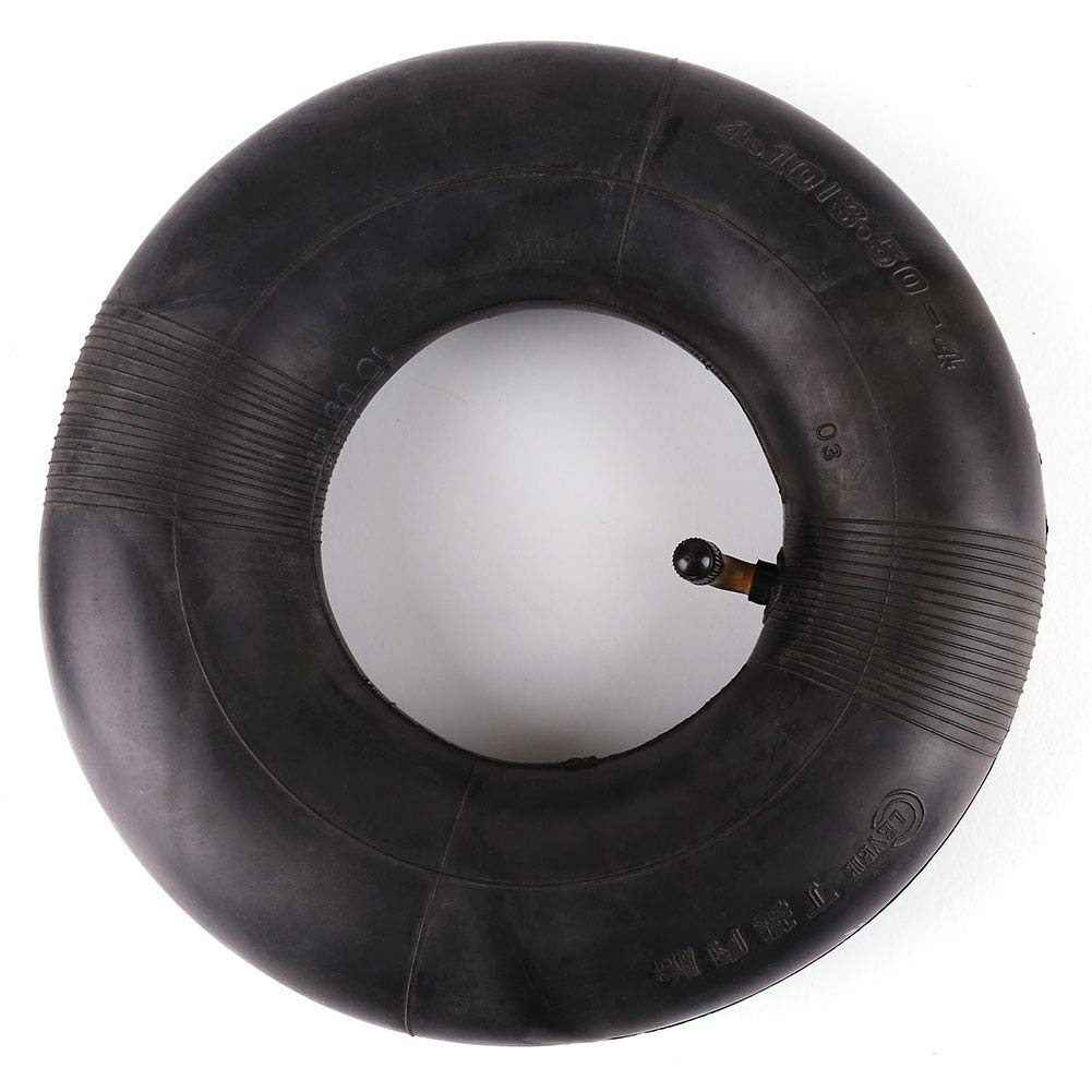 4.10/3.50-4" Inner Tube for Hand Truck, Dolly, Hand Cart, Utility Wagon, Snow Blower, Lawn Mower, Wheelbarrow, Generator and More, With TR-87 Bent Valve Stem, Heavy Duty 410/350-4 Replacement Tube