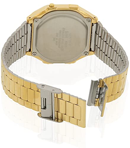 Casio A168WG-9 Men's Vintage Gold Metal Band Illuminator Chronograph Alarm Watch