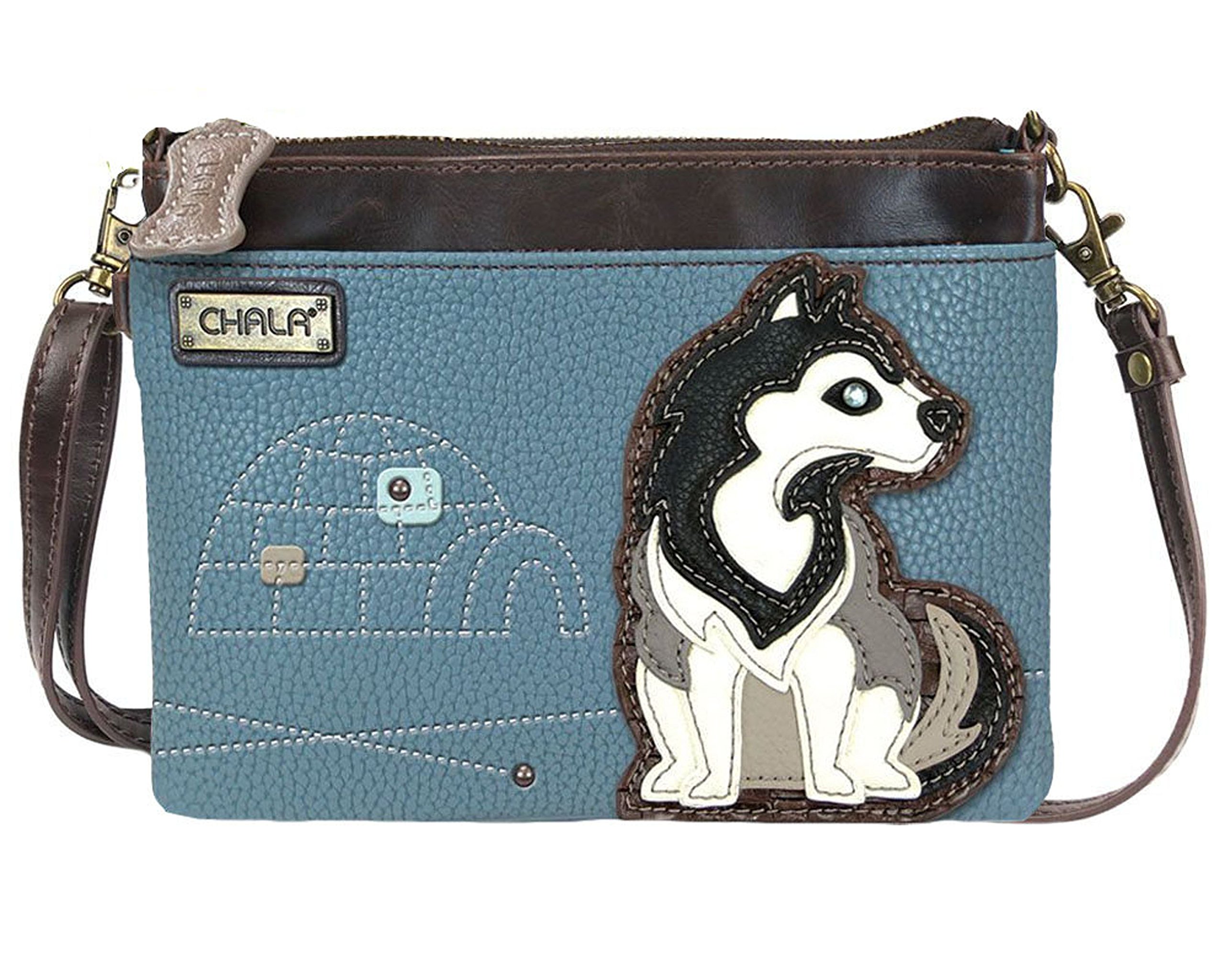 Chala Husky Mini Crossbody Handbag Husky Mom