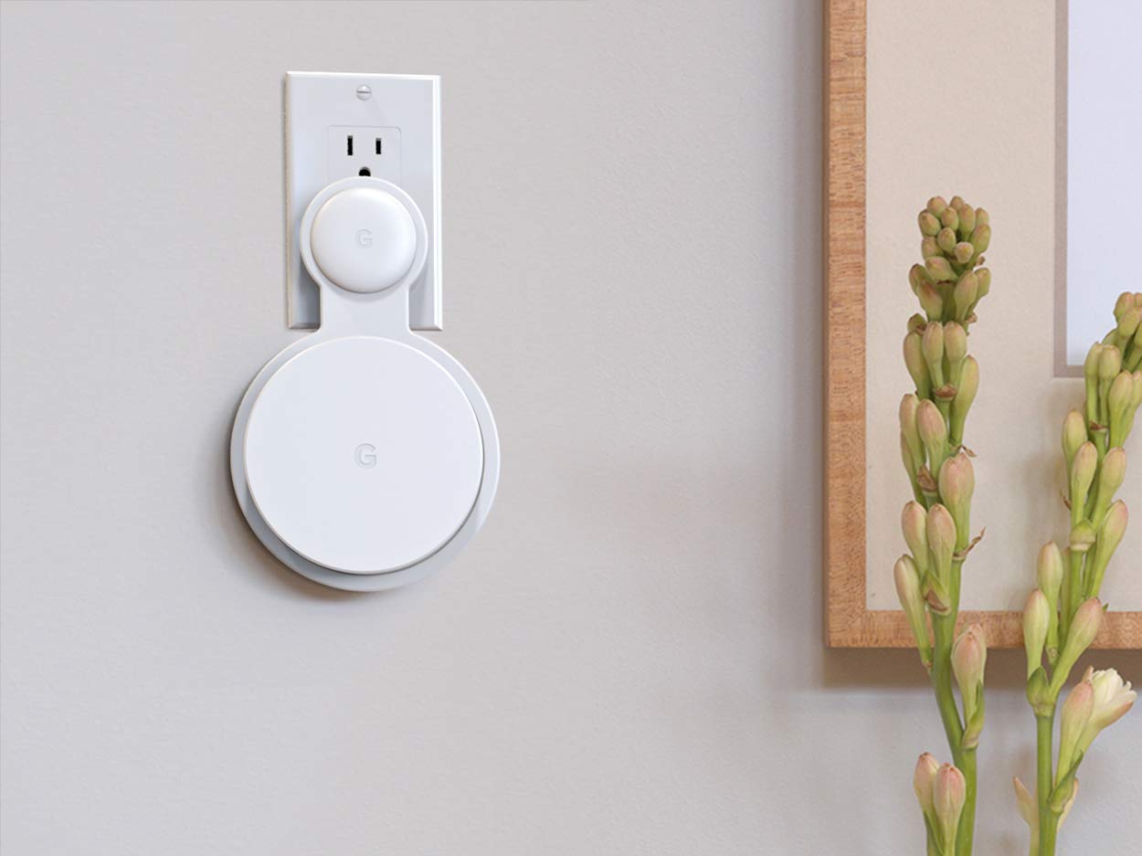 Outlet Wall Mount for Google WiFi AC1200, No Messy Wires Space Saving Easily Be Moved Outlet Mount for Google Mesh WiFi Router, Best Design for Winding Power Cord (3 Pack)