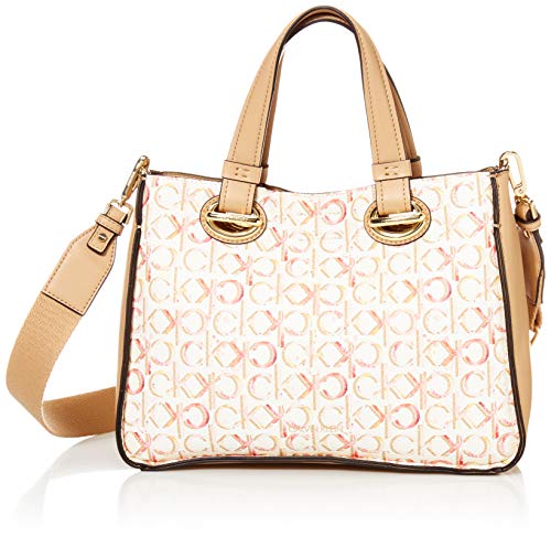 Calvin Klein Lucia Novelty Shopper, Cherub White Multi Painted Linear