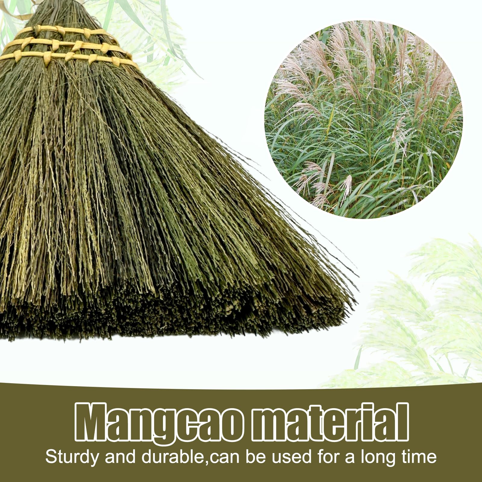4pcs 10.6 Inch Short Handle Whisk Broom Mini Broom, Natural Bristles Handheld Brush Hand Broom for Multi Surface Sweeping Small Hand Broom Brush for Outdoor Camping Car Porch Debris Dust Dirt