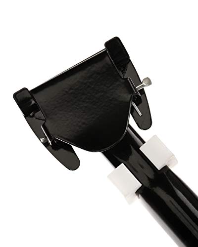 Alpine Industries Commercial Quick-Change Iron Mop Handle - Professional Mopping Tube w/Metal Gripper for Rags - Heavy Duty Stick & Mop Head Replacement Holder (Telescopic Mop)