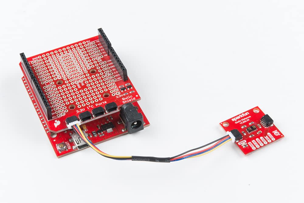 SparkFun Distance Sensor Breakout - 4 Meter, VL53L1X - (Qwiic) - Next Generation ToF Sensor Module - Operating Voltage 2.6V - 3.5V - 1mm Precision - +/-5mm Accuracy - Minimum Read Distance 4cm