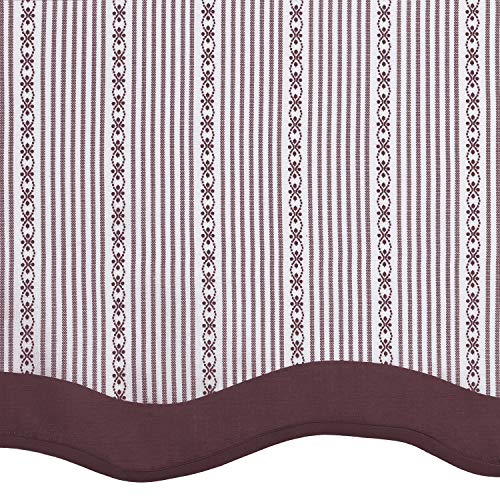 Achim Home Furnishings Westport Valance 58 x 14 - Burgundy