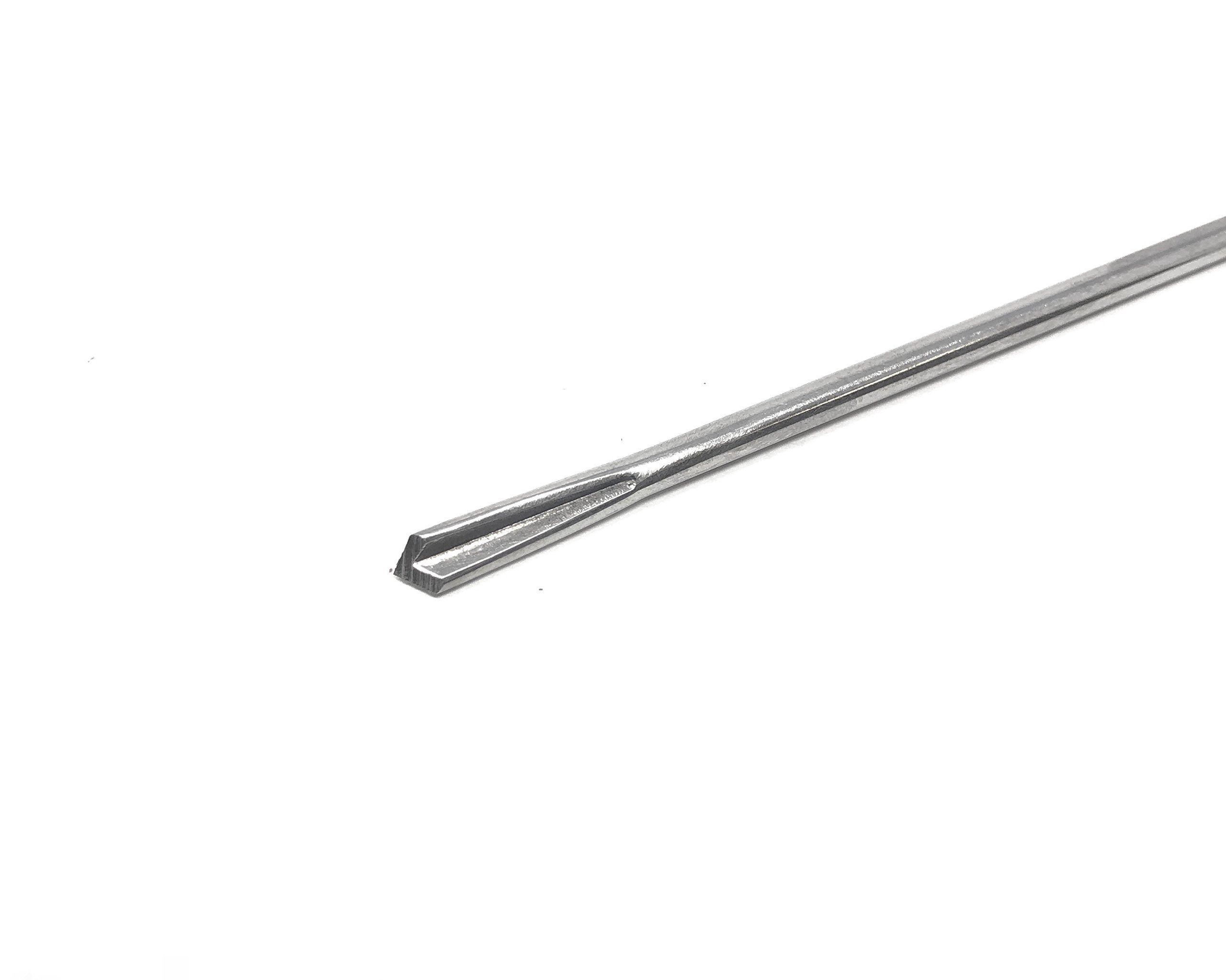 Scientific Labwares 789-136 Hayman Style Micro Lab Spatula with V-Spoon/Bend-Tapered Ends, Length: 6.5", Stainless Steel