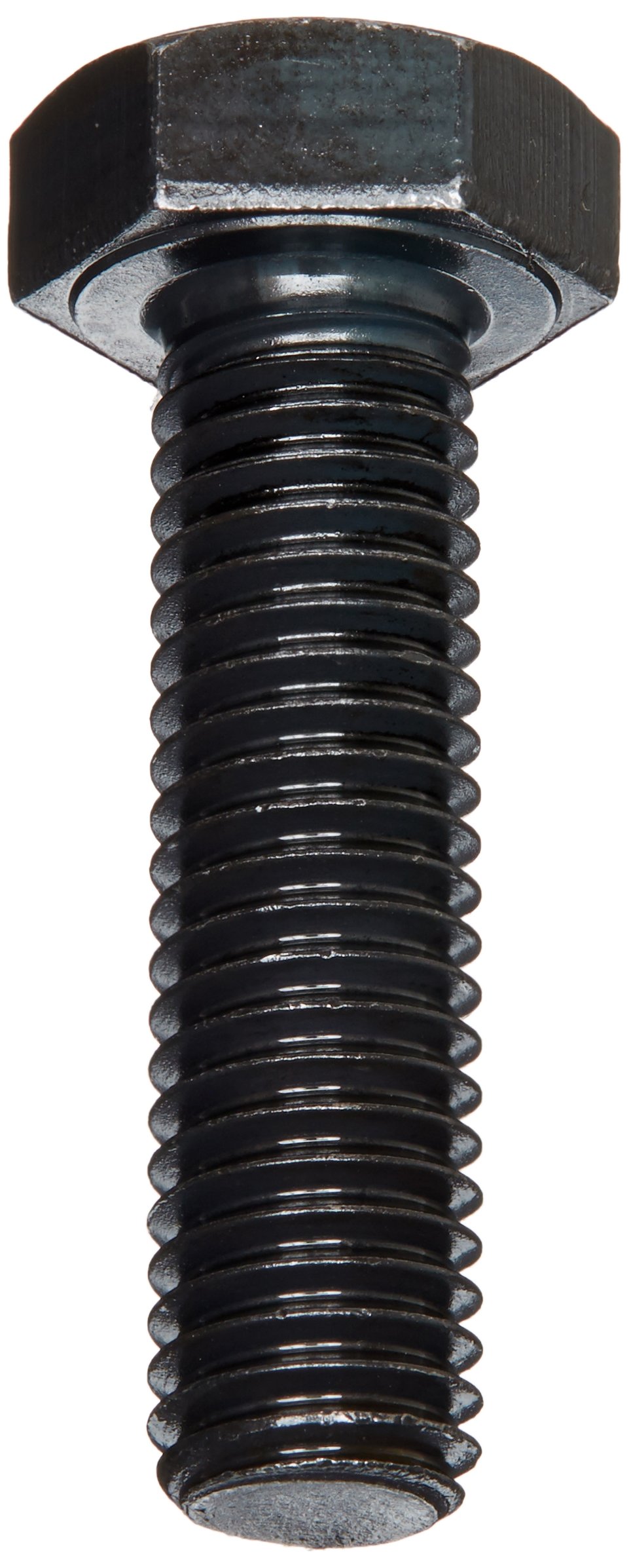 Class 8.8 Steel Cap Screw, Plain Finish, Hex Head, External Hex Drive, Meets DIN 933/ISO 898, 30mm Length, Fully Threaded, M6-1 Metric Coarse Threads (Pack of 100)