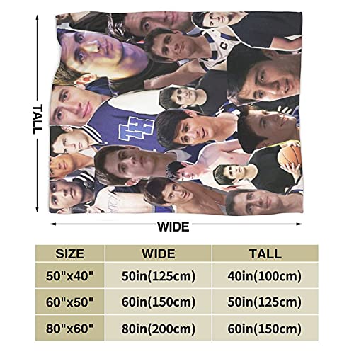 Blankets Nathan Scott Collage Soft and Comfortable Warm Fleece Throw Blankets Yoga Blankets Beach Blanket Picnic Blankets for Sofa Bed Camping Travel … (60"x50")