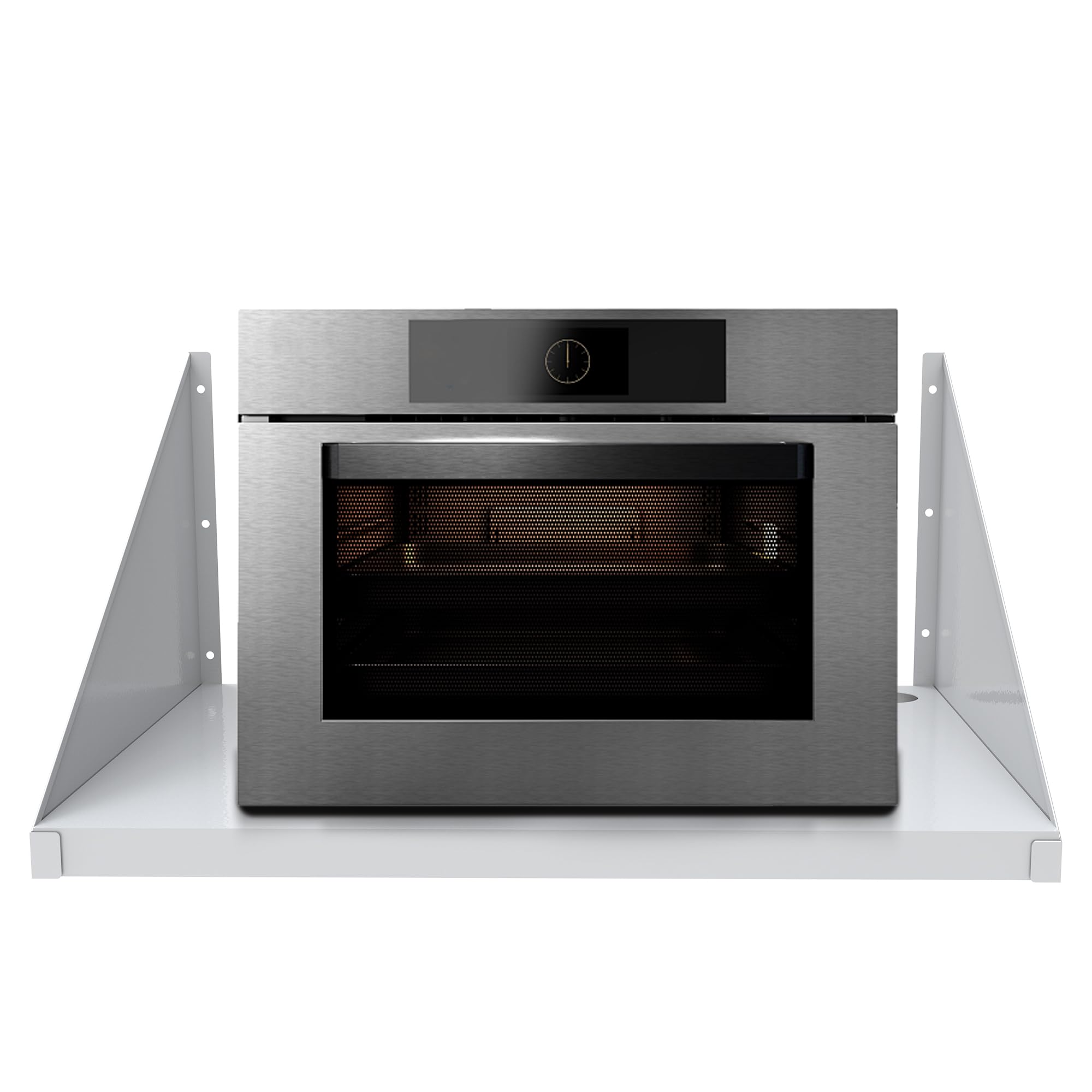 Artqiu Microwave Shelf Wall Mount 25"x18" Heavy Duty Oven Rack for Wall Mount 304 Stainless Steel Shelf for Multi-Function Use Heavy Duty Storage Rack for Restaurant, Kitchen, Bar, Home, and Hotel