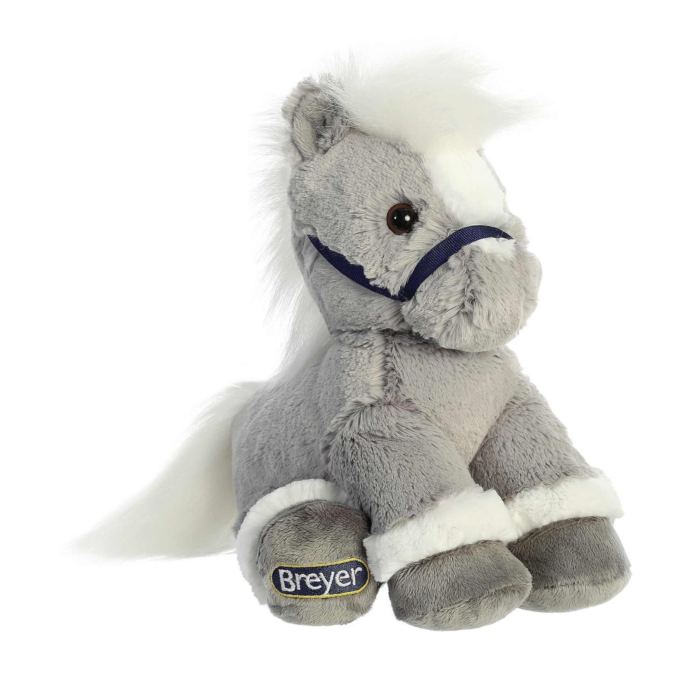 Breyer Auroraยฎ Exquisite Horse Stuffed Animal - Realistic Detailing - Imaginative Play - Grey 11 Inches