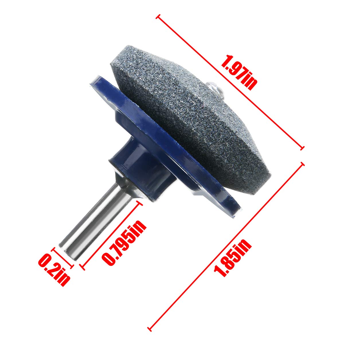 4 PCS Lawn Mower Blade Sharpener Universal Multi-Sharp Rotary Lawnmower Sharpen for Power Drill Hand Drill and Lawn Mower Blade Balancer
