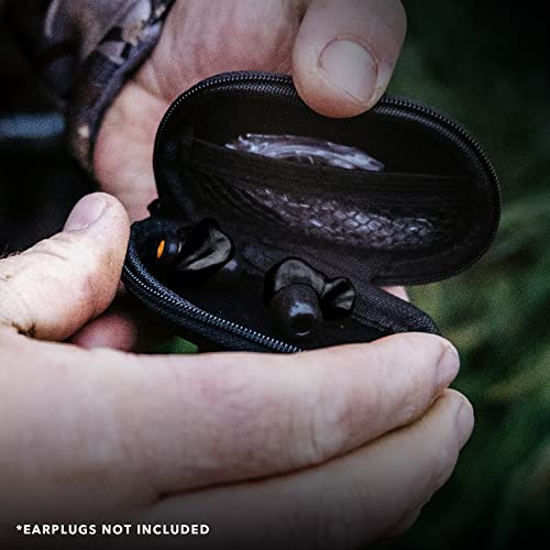 Decibullz - Zipper Headphones Carrying Case, Perfect for Earphones and Earplugs (Black)