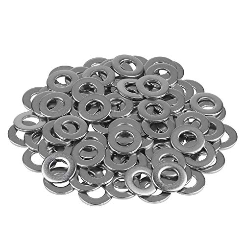Favordrory 5/16 Inch Stainless Flat Washer, 3/4 Inch Outside Diameter, 304 Stainless Steel, 100 Pieces