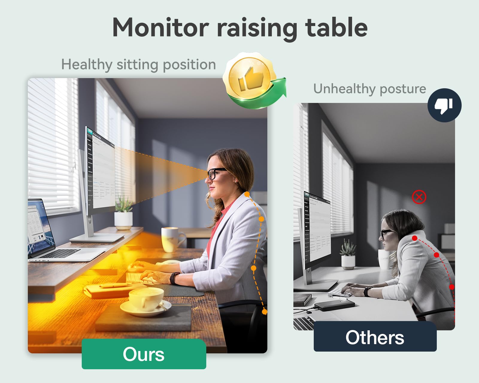 AODK 48 inch Computer Desk with 3 Drawers, Gaming Desk with LED Lights & Power Outlets, Home Office Desk with Storage Shelves & Monitor Stand, Modern Work Study Writing Table for Small Spaces, White