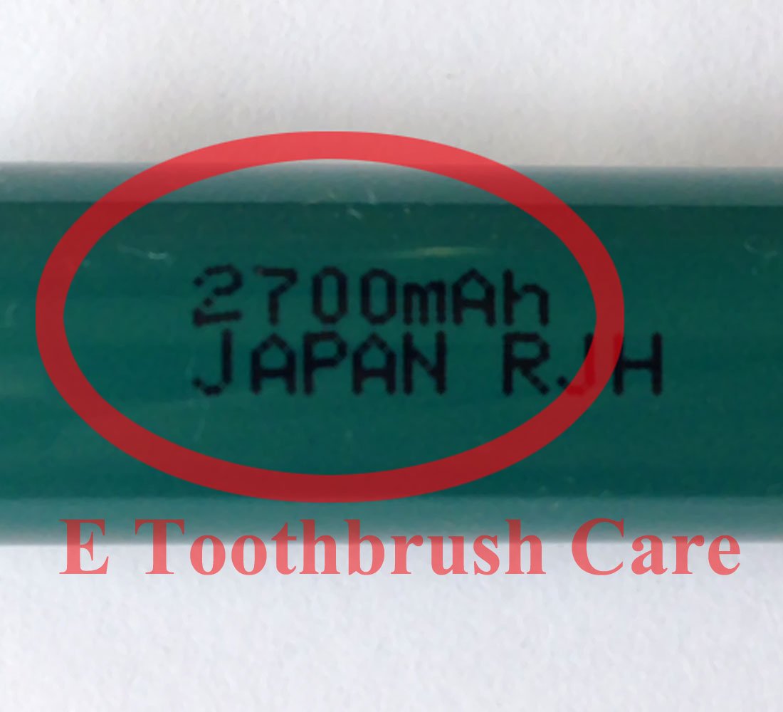 FDK Replacement Battery Compatible with Braun Oral-b Triumph Professional Care (Type 3731 or 3745) Toothbrush (48mm Long, 17mm Diameter, 2700mAh)