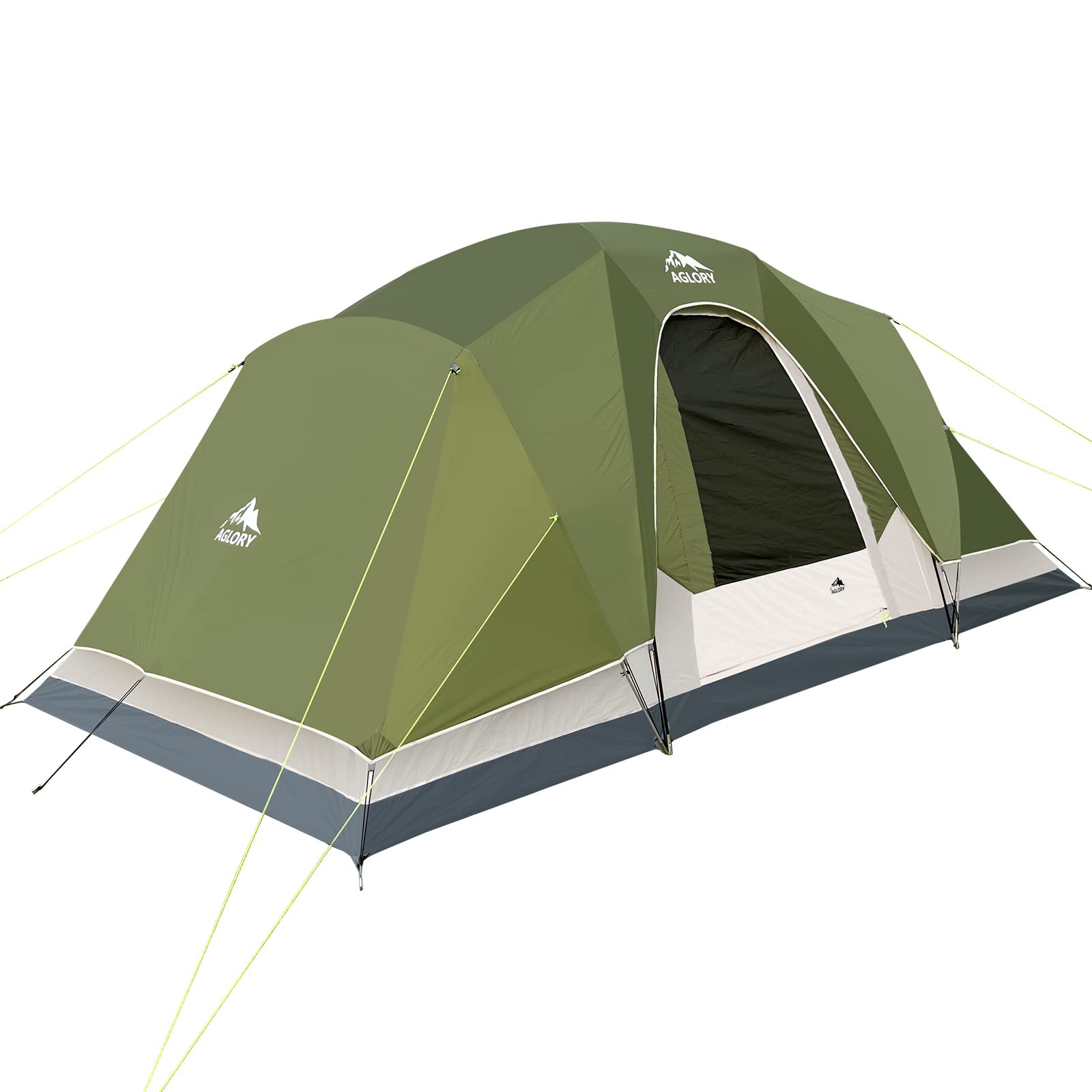 8 Person Camping Tents, 14’ X 8’ X 72'', Easy Set Up,Waterproof Family Tent for Outdoors & Travel with Large Mesh Windows