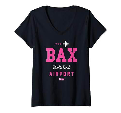Barbie The Movie - Barbie Land Airport V-Neck T-Shirt
