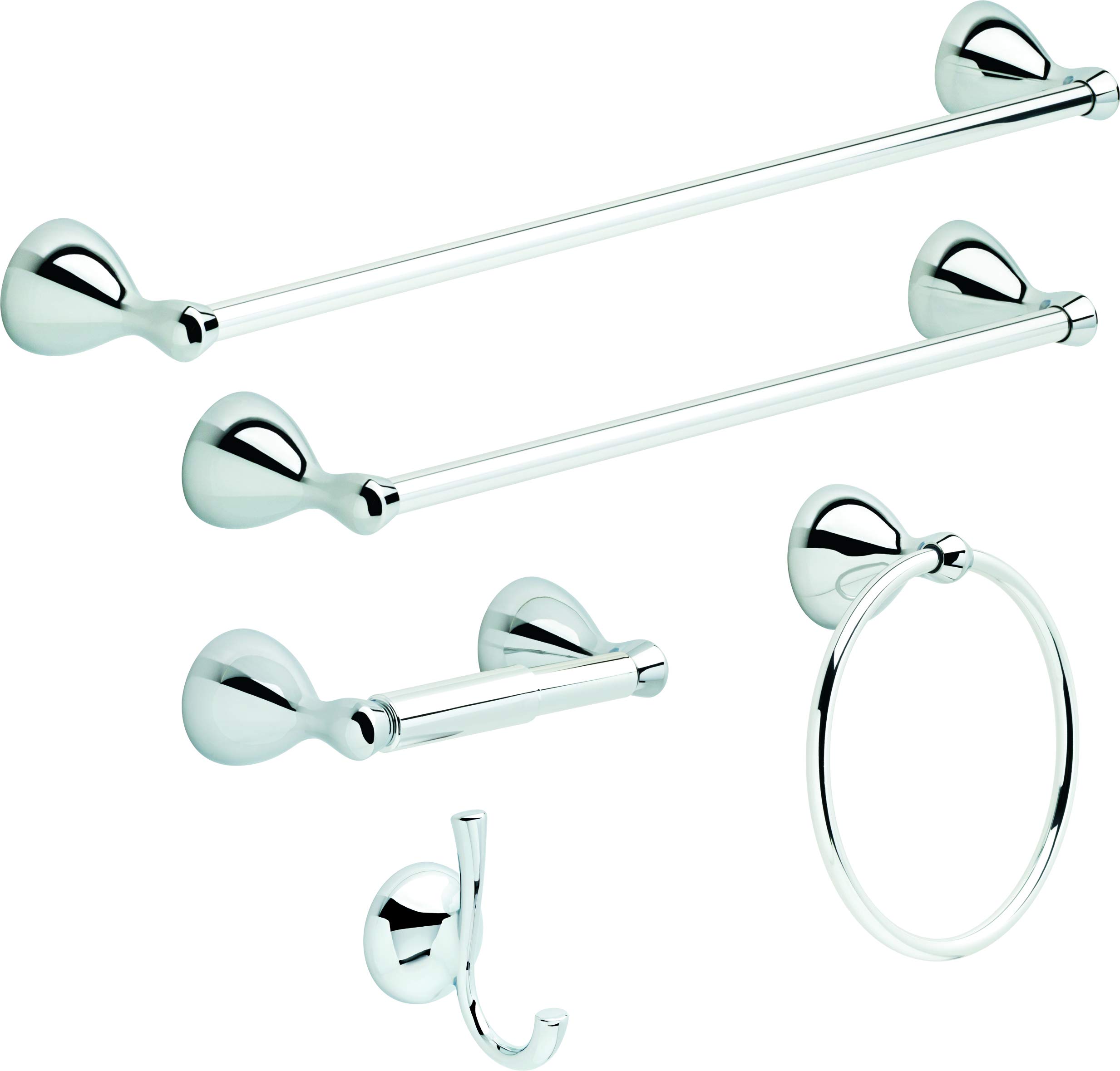DELTA FAUCET FNDS35-PC Foundations Robe Hook, Polished Chrome