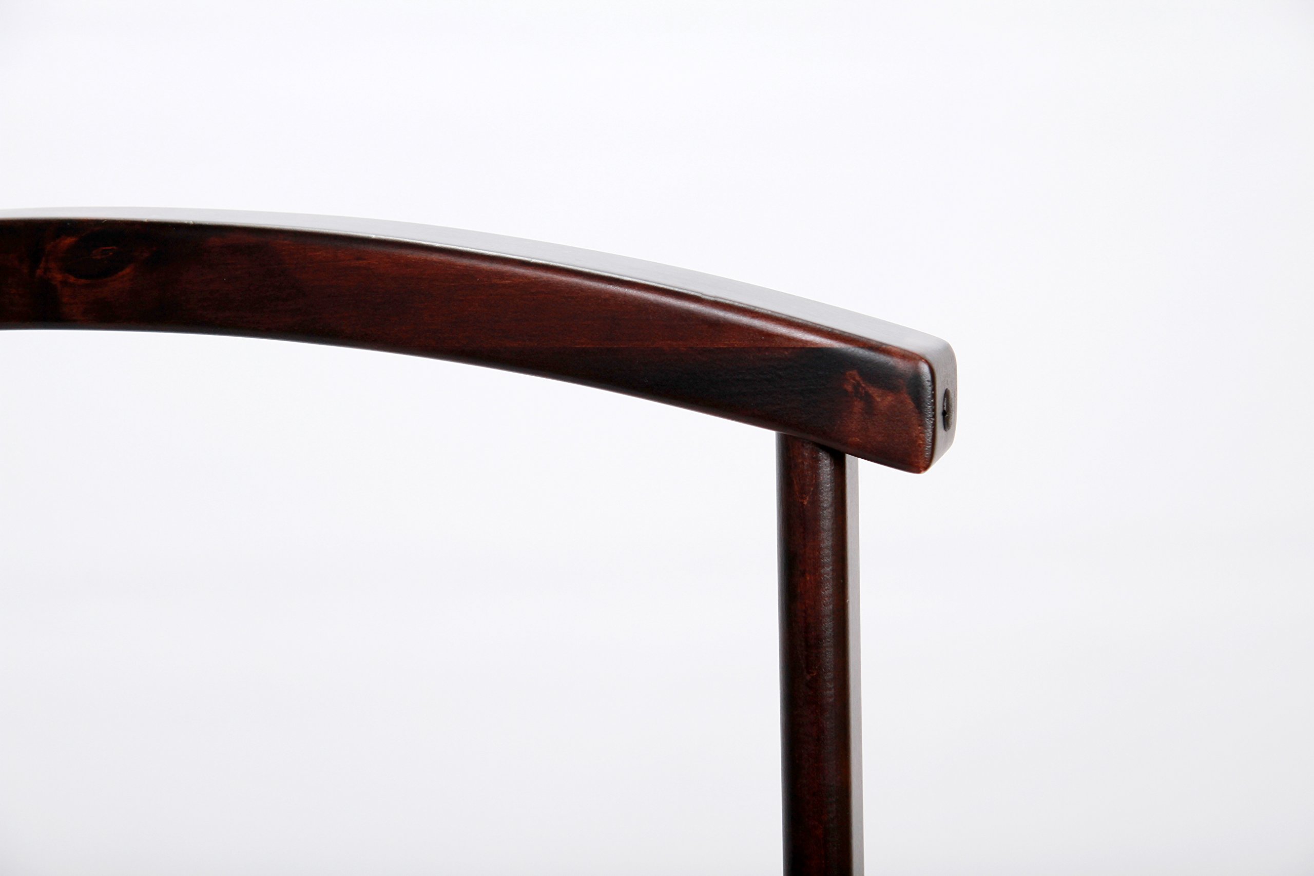 Homenetics Deluxe Hardwood Clothes Valet Stand (Red Mahogany)