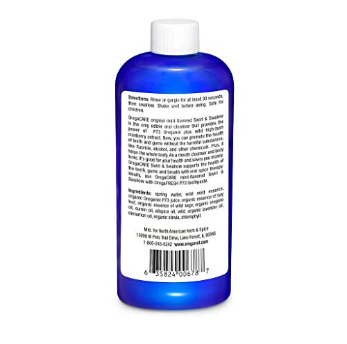 North American Herb & Spice OregaCARE Swirl & Swallow, Wild Mint Flavor, 8 fl. oz.