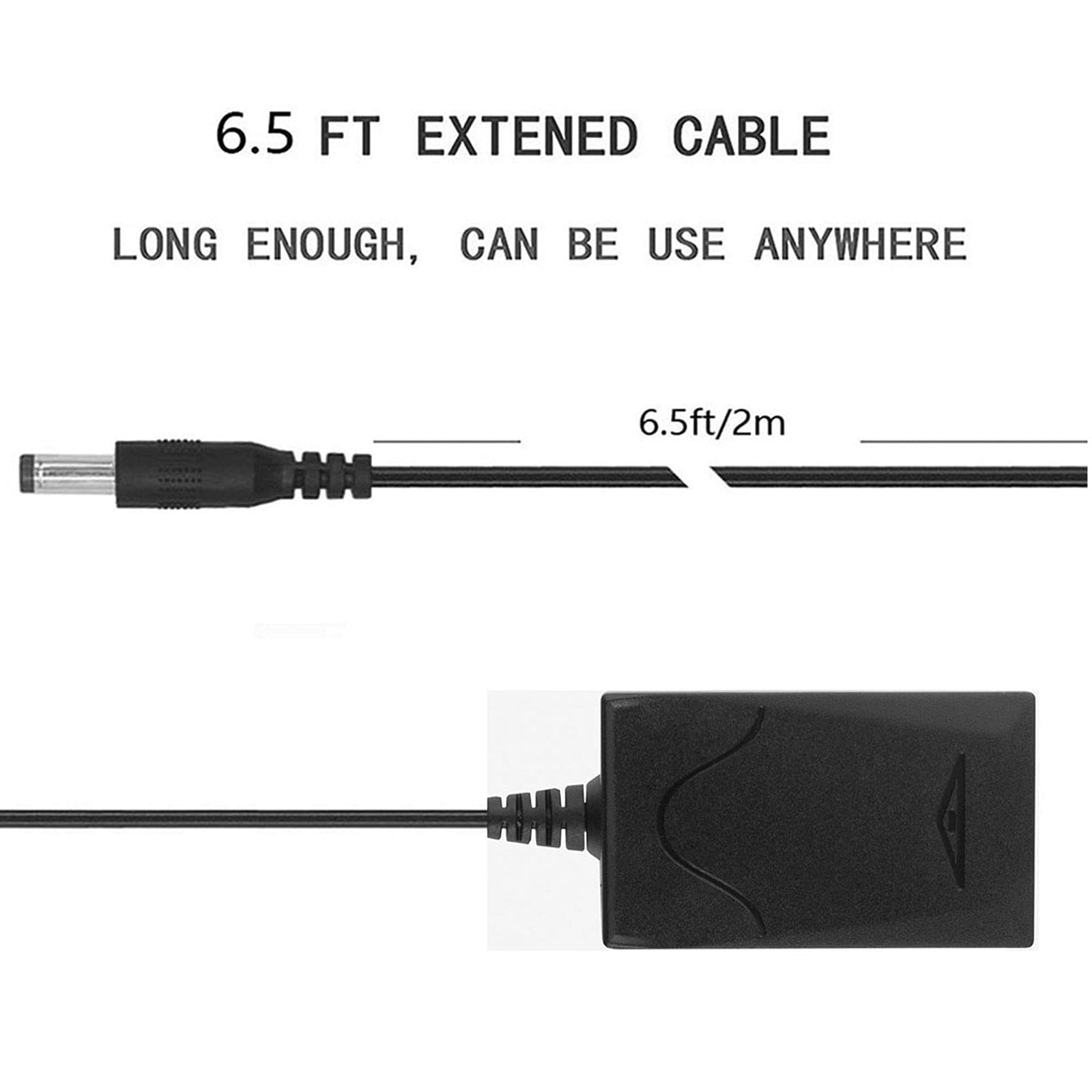 Power Cord for Halo Bolt Wall Plug AC Charge Adapter for Halo Bolt 57720, Bolt 58830, Bolt ACDC Wireless, Bolt Air Portable Ul Approved (126510)