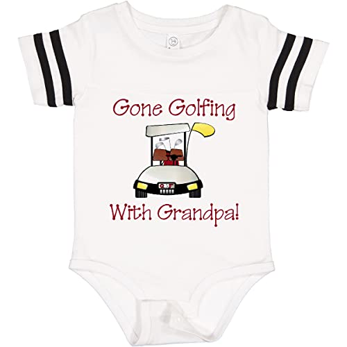 inktastic Gone Golfing with Grandpa Baby Bodysuit 6 Months Football White and Black 8df