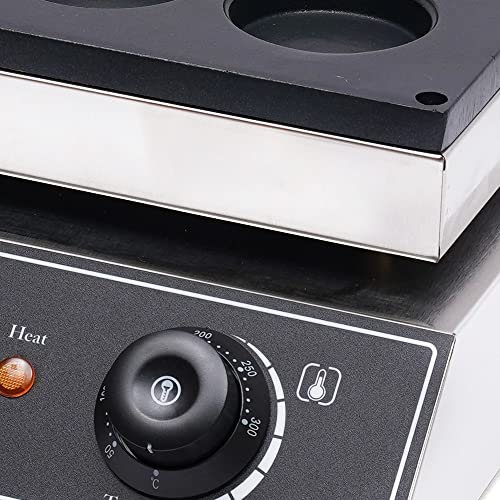 DYRABREST Commercial Electric Red Bean Cake Baker, Nonstick Waffle Maker Machine, 110V Stainless Steel Waffle Iron Maker, with Temperature and Time Control for Restaurant, Cafe Tea Shop, Snack Bar