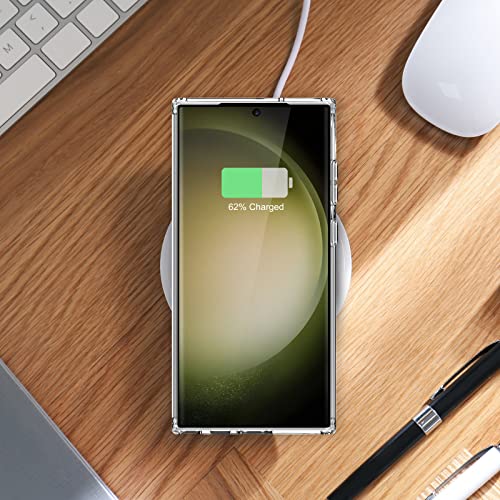 ANNGELAS Magnetic Phone Case Compatible with Samsung Galaxy S23 Ultra β Shockproof Clear Cell Phone Case Works with Wireless Charging, MagSafe Card Wallet β Sleek Protective Case β Mag Safe Case