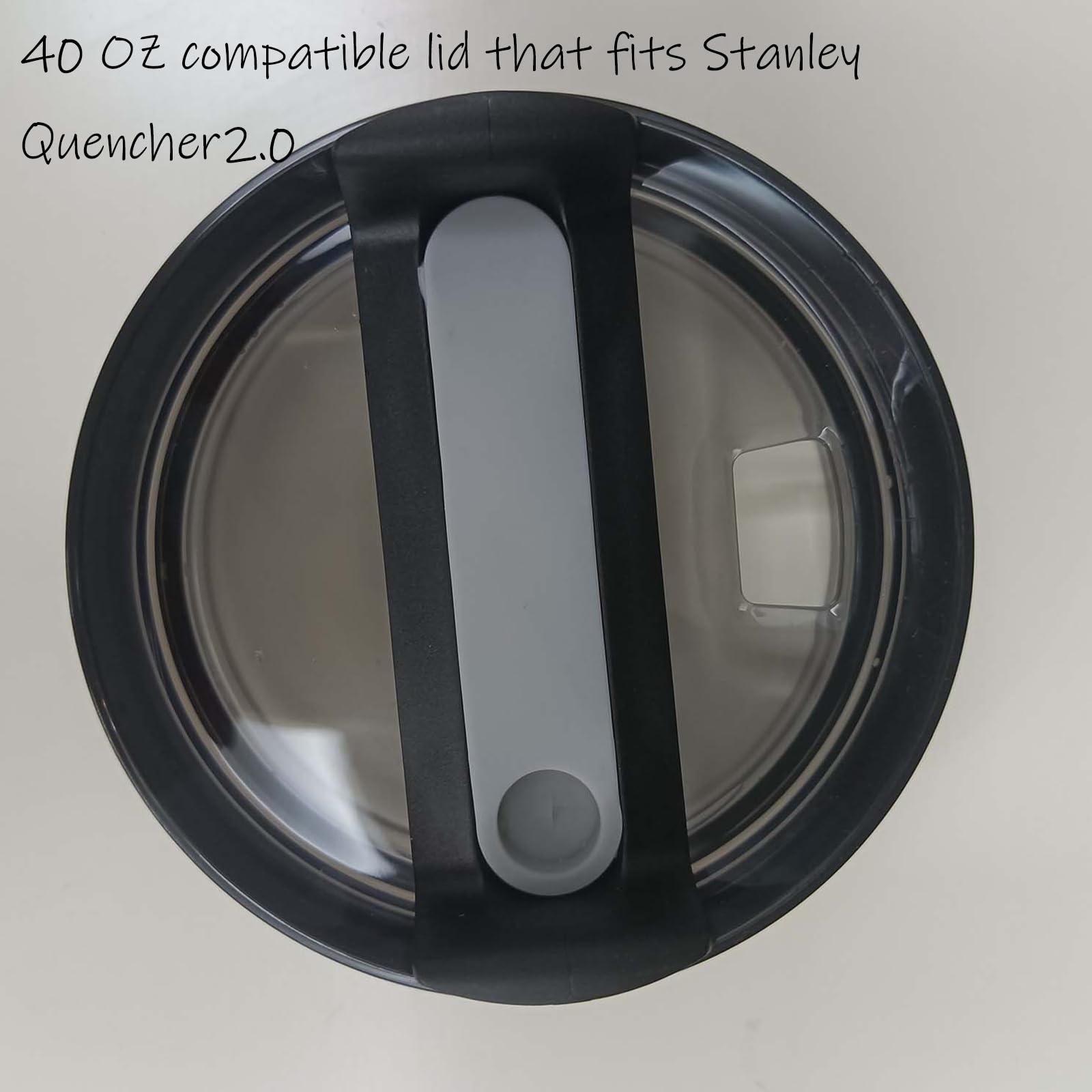 40 OZ replacement lid Compatible for Stanley H2.0, Spill and Splash Proof Tumbler Lids for Stanley Cup and More Coffee Cups - Perfect for Travel, Home and On-The-Go Use (Grey2)