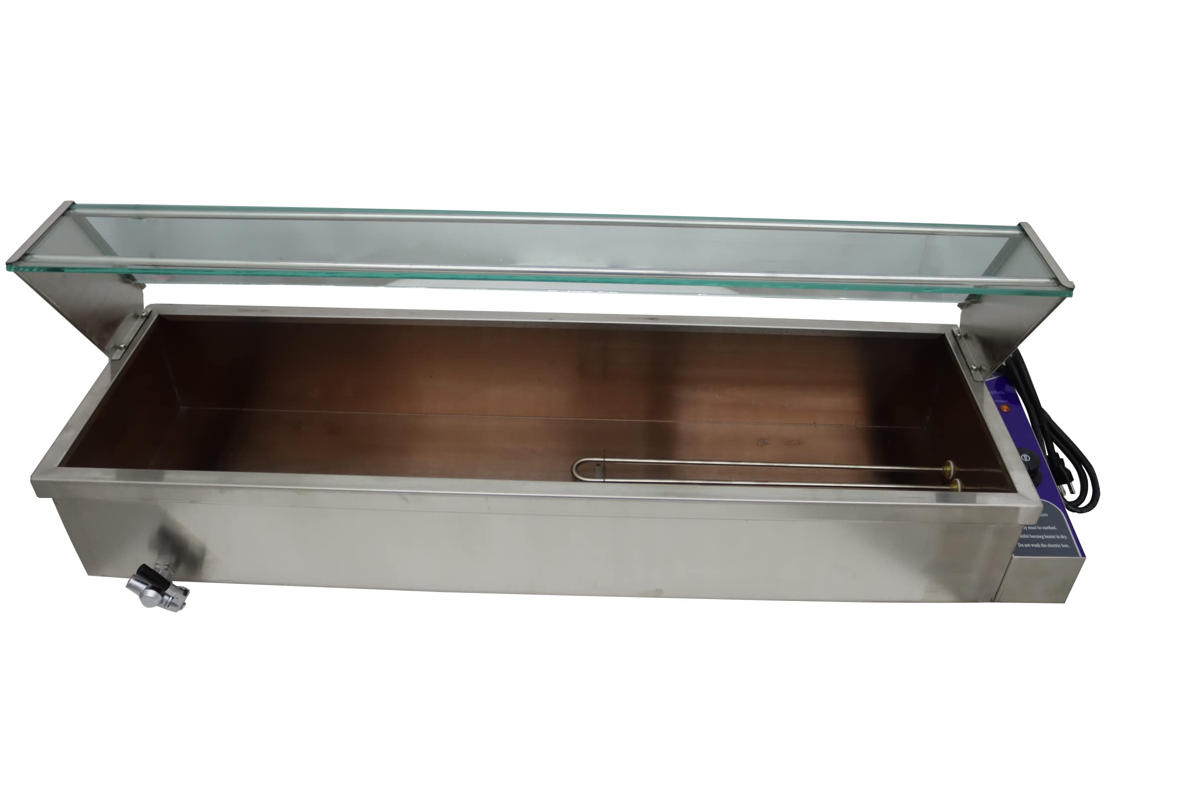 INTBUYING 4 pan Food Warmer Steam Table Kitchen Machine Bath Warmer Breakfast Supply