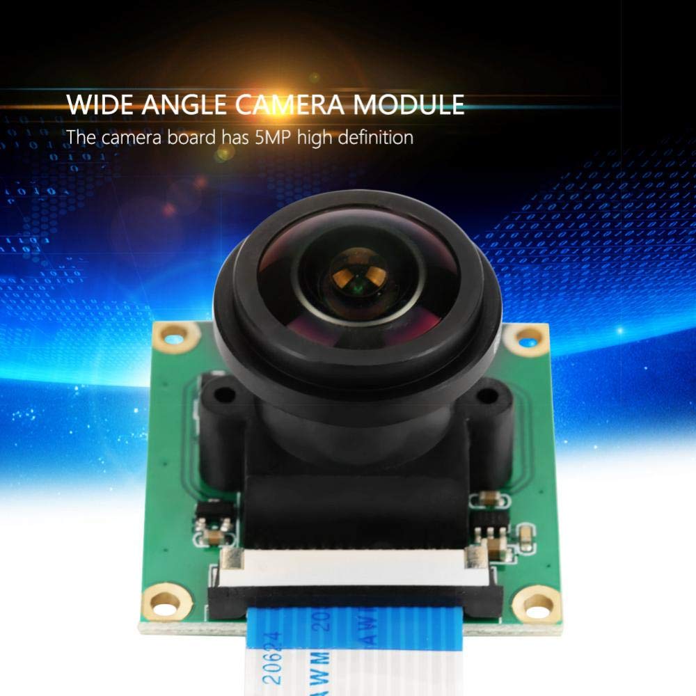 HD 4K Camera Module for with 5MP Camera&OV5647 Chip &175° Wide Angle Fisheye Lens,Video Webcam for B 3/2.