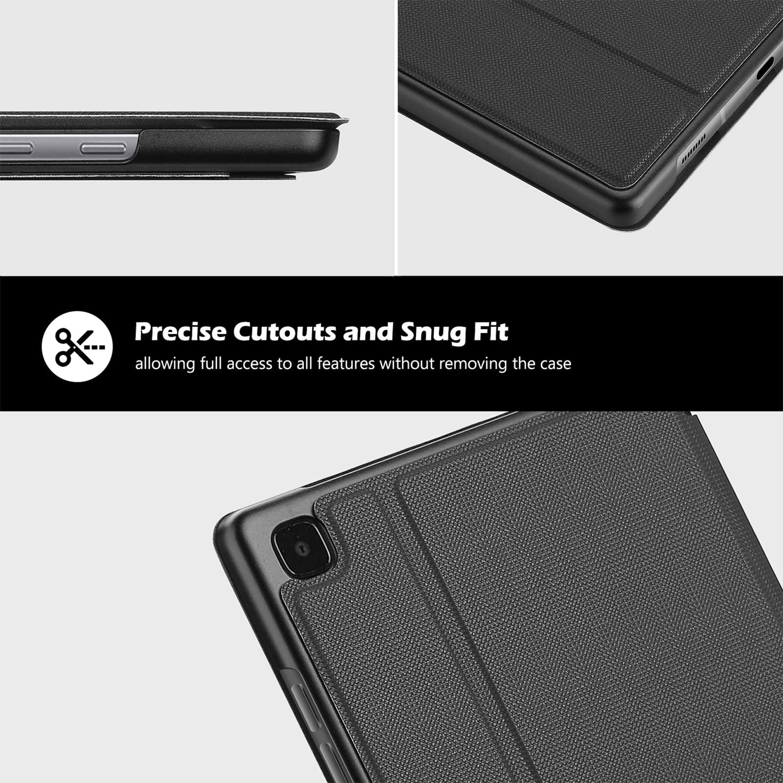ProCase Tempered Glass Screen Protector Bundle with Slim Stand Case for Galaxy Tab A7 10.4-Inch 2020 Release